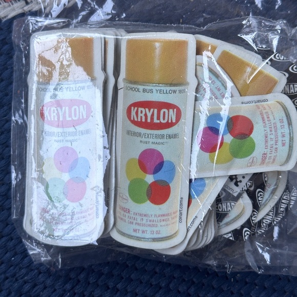 conart | Art | Conart Sticker School Bus Yellow Sealed New Vintage Old ...